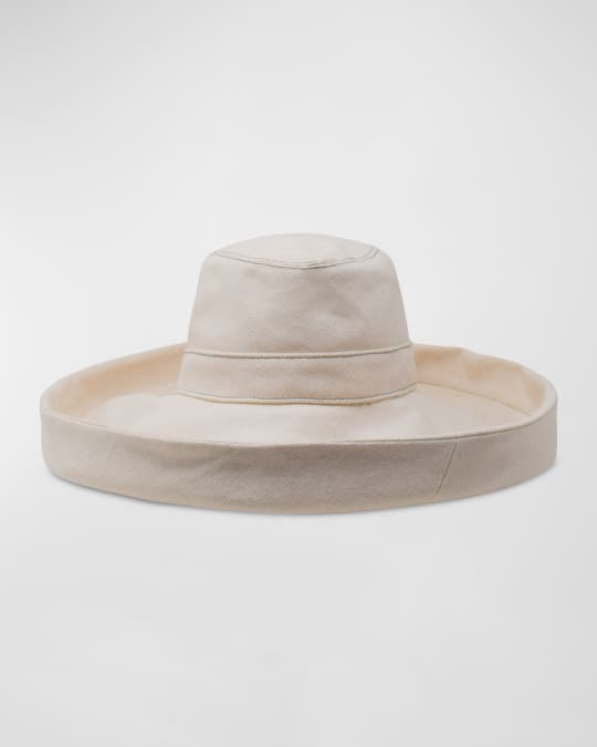 Gigi Burris Leigh Canvas Structured Hat | Neiman Marcus