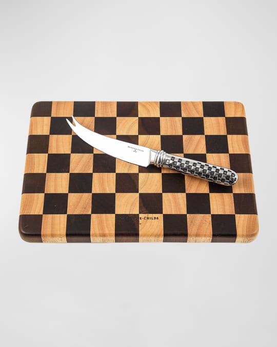 MacKenzie-Childs Check Cheese Board Set | Neiman Marcus