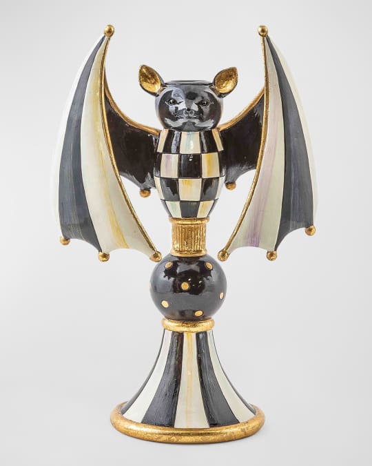 MacKenzie-Childs Courtly Check Bat Candle Holder | Neiman Marcus