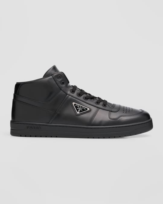 Prada Men's Downtown Vitello High Top Sneakers | Neiman Marcus Prada Men's Downtown Vitello High Top Sneakers | Neiman Marcus
