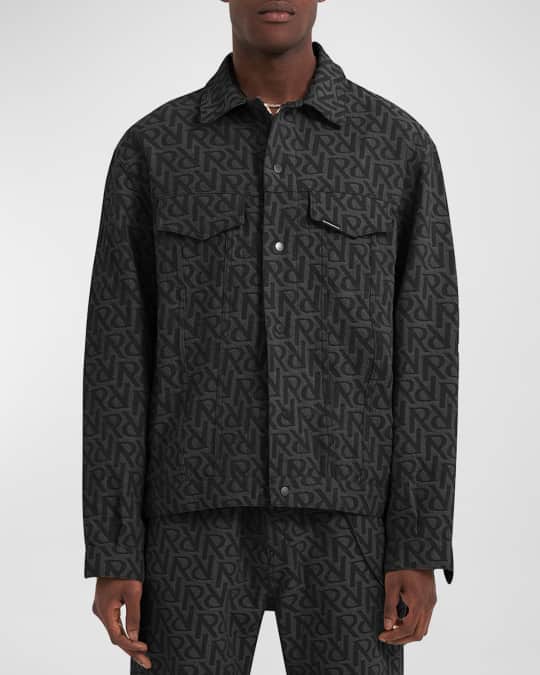 REPRESENT Men's Monogram Snap-Front Jacket | Neiman Marcus