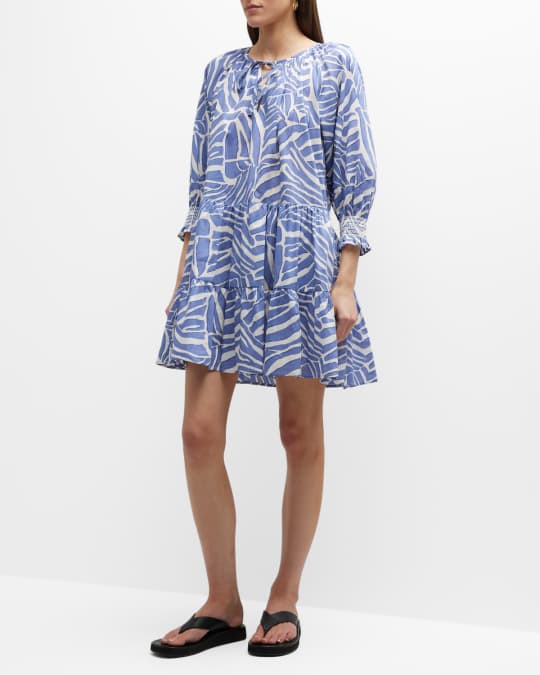 Rails Island Waves Sia Babydoll Mini Dress | Neiman Marcus