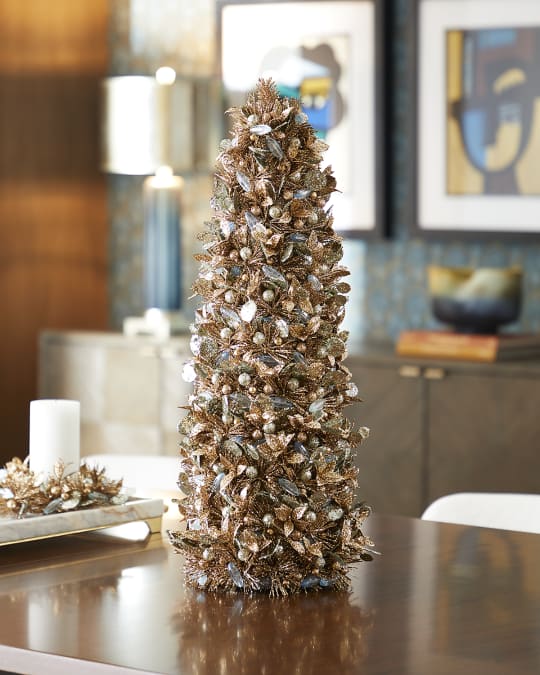 Salzburg Creations 24" Art Deco Shimmer Christmas Tree | Neiman Marcus