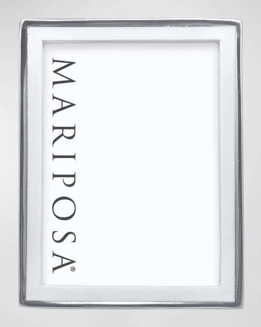 Mariposa Signature White Picture Frame, 5" x 7" | Neiman Marcus