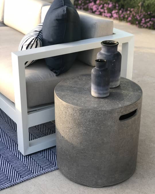 Sunset West Gravel Stone Round Tank Cover | Neiman Marcus