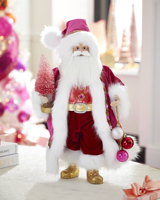 Neiman Marcus Bright Holiday Santa, 18" | Neiman Marcus