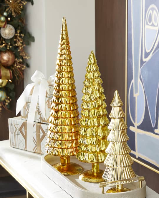 Cody Foster & Co Large Yellow Hue Trees, Set of 3 | Neiman Marcus