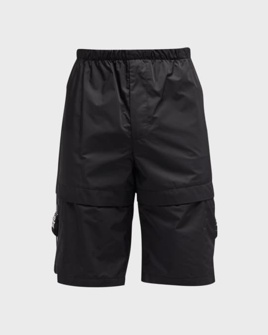 Givenchy Men's Cargo Buckle Shorts | Neiman Marcus