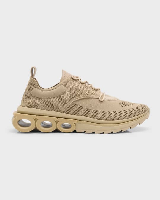 Ferragamo Men's Nima 1 Knit Runner Sneakers | Neiman Marcus