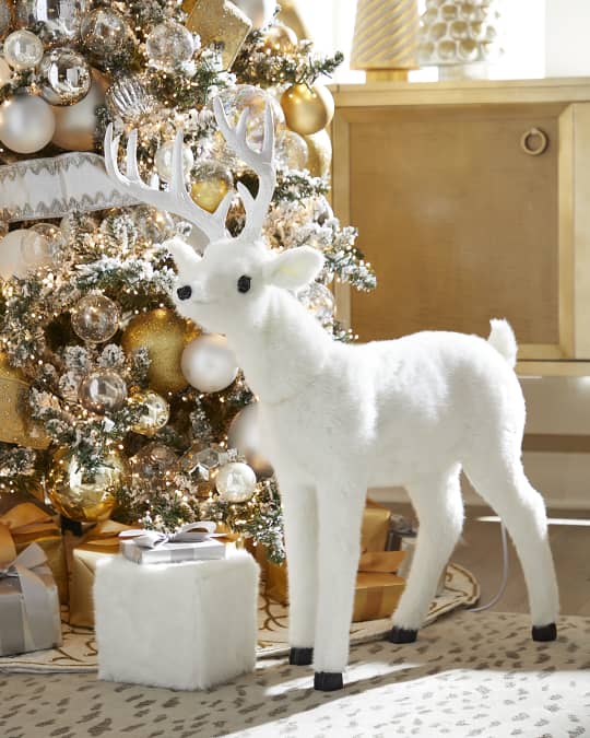 Mark Roberts Mechanical Deer, Head Back - 37" | Neiman Marcus