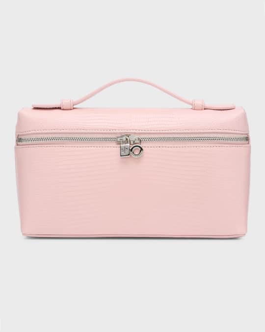 Loro Piana Extra Pocket L19 Lizard Leather Pouch | Neiman Marcus