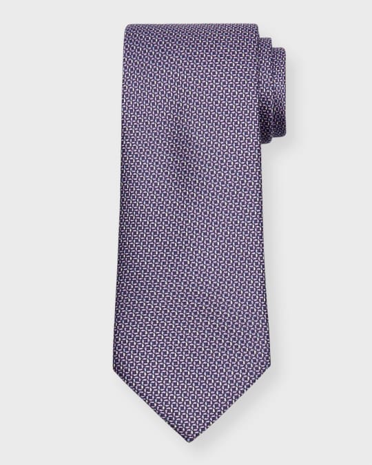 Brioni Men's Micro-Circle Silk Tie | Neiman Marcus