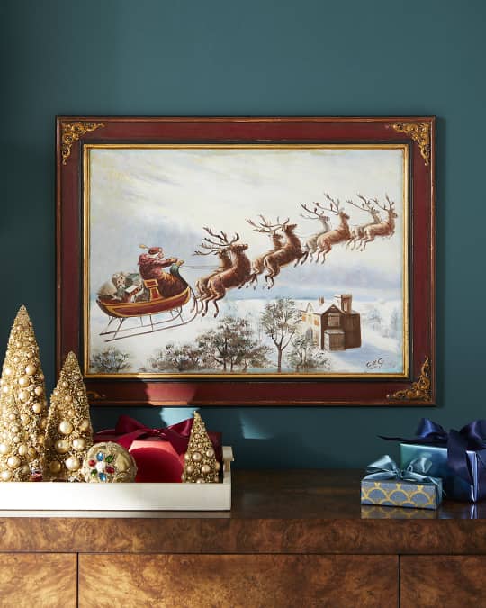 Neiman Marcus Christmas Oil Painting | Neiman Marcus
