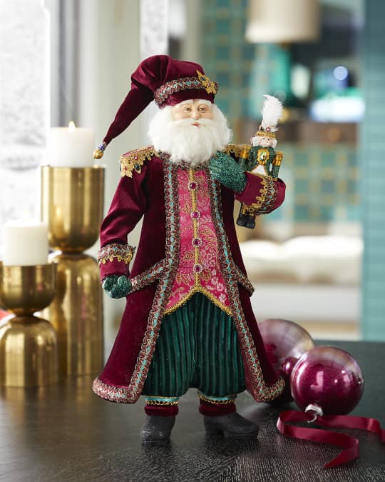 Katherine's Collection 19" Santa with Nutcracker Figure | Neiman Marcus