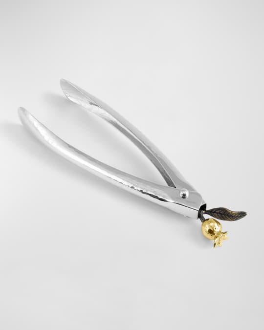 Michael Aram Pomegranate Small Lock Spring Tongs | Neiman Marcus