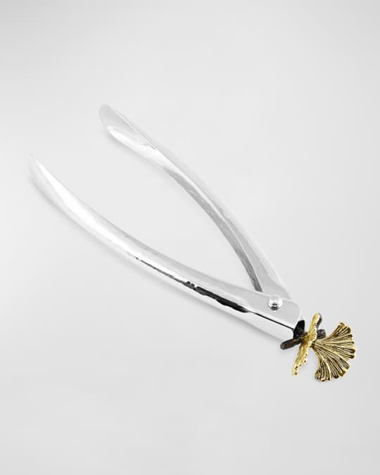 Michael Aram Butterfly Ginkgo Small Lock-Spring Tongs | Neiman Marcus