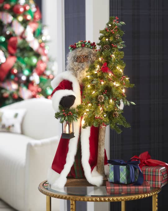 Ditz Designs Glorious Holiday Black Father Christmas Doll | Neiman Marcus