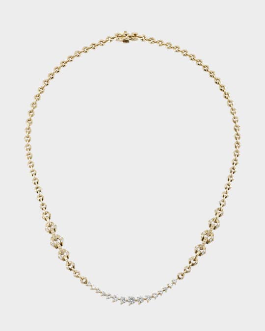 Dries Criel 18k Yellow Gold Flow Bond Diamond Necklace | Neiman Marcus