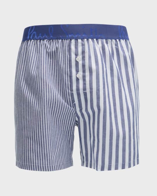 Paul Smith Men's Mix Up Stripe Boxers | Neiman Marcus