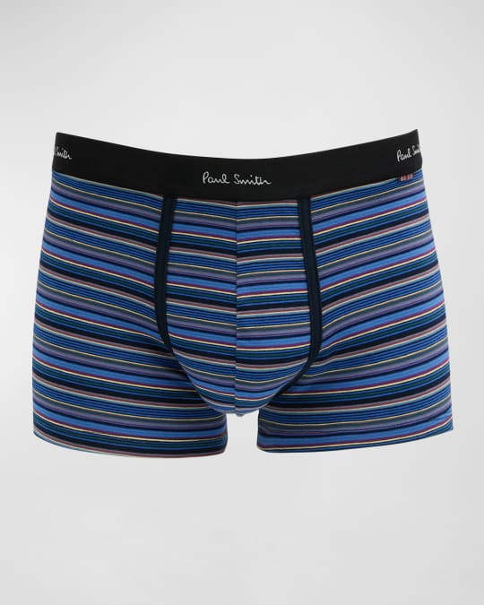 Paul Smith Men's Organic Cotton Tommy Stripe Trunks | Neiman Marcus
