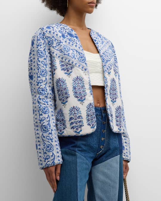 Alix of Bohemia Hudson Hydrangea Print Jacket | Neiman Marcus