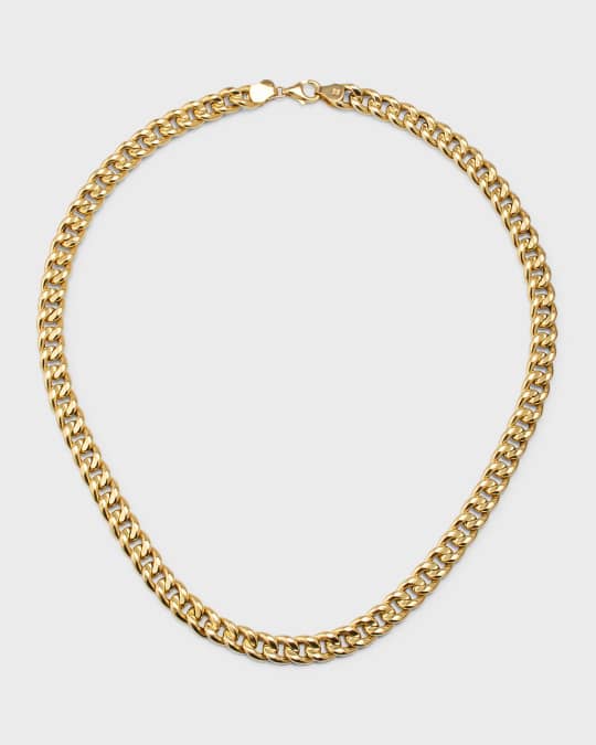 Zoe Lev Jewelry 14K Gold Large Miami Cuban Link Necklace, 16"L | Neiman ...