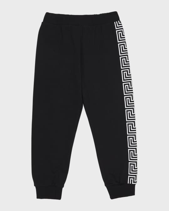 Versace Boy's Greca Trim Joggers, Size 8-14 | Neiman Marcus