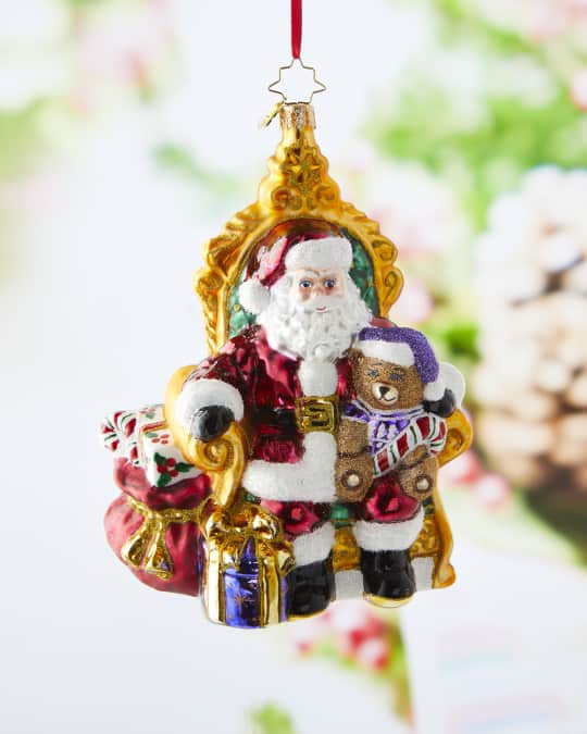 Christopher Radko Strike A Pose Santa Christmas Ornament | Neiman Marcus