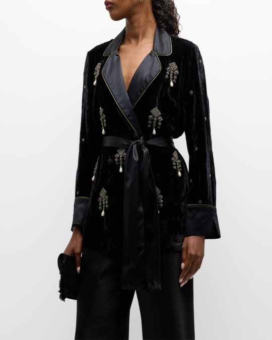 Camilla Relaxed Jacket W Split Cuffs | Neiman Marcus