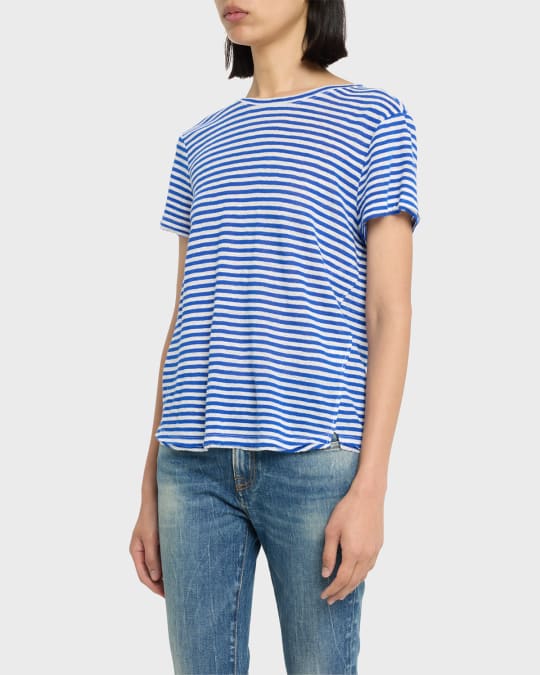 FRAME Easy True Stripe Tee | Neiman Marcus