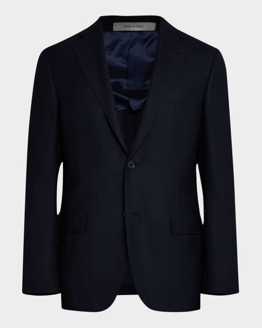 Corneliani Men's Wool Hopsack Blazer | Neiman Marcus