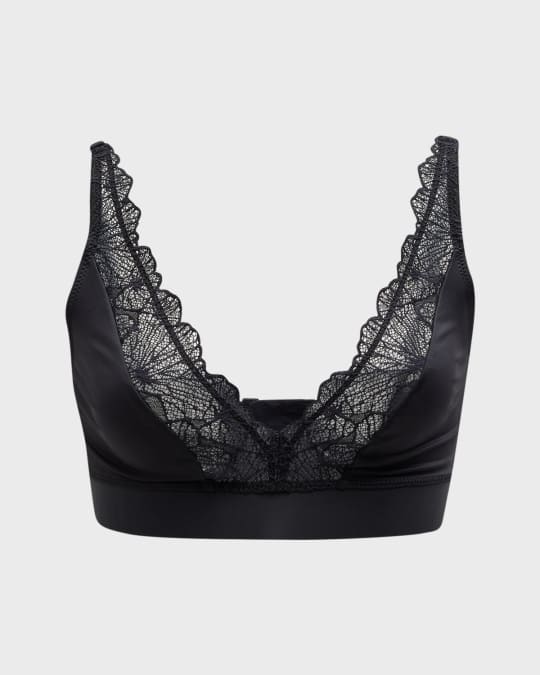 Else Daphne Lace-Trim Plunge Bra | Neiman Marcus