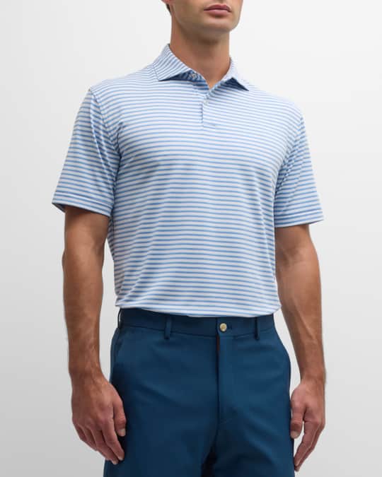 Peter Millar Men's McCraven Performance Jersey Polo Shirt | Neiman Marcus
