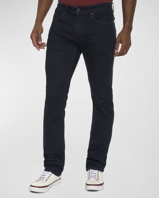 Robert Graham Men's Dayne Dark Wash Denim Jeans | Neiman Marcus