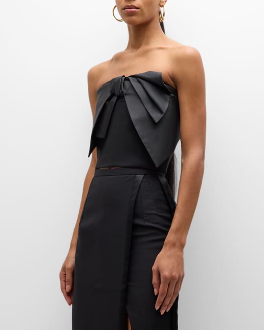 Dice Kayek Strapless Bow Bustier | Neiman Marcus