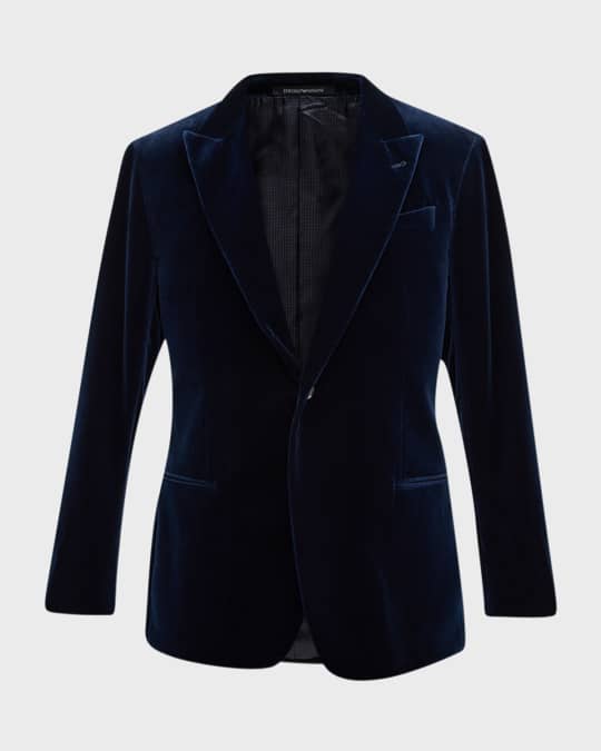 Emporio Armani Men's Velvet Dinner Jacket | Neiman Marcus