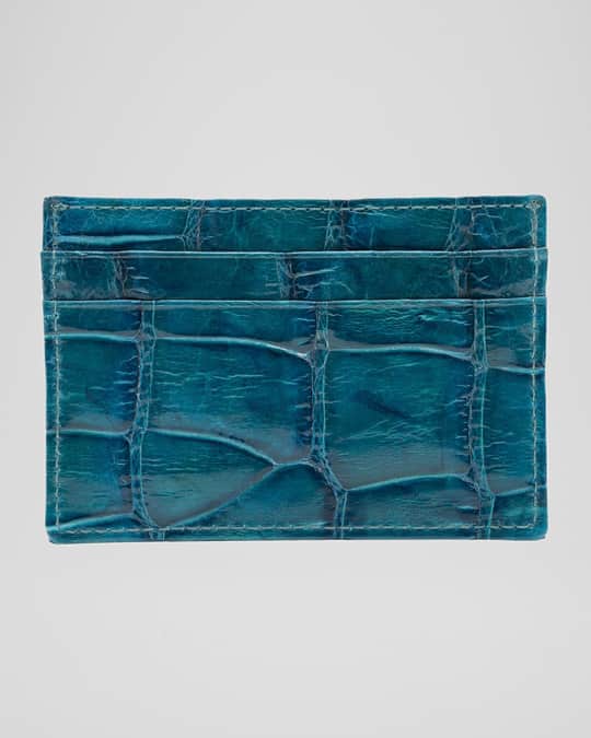 Abas Men's Alligator Card Holder | Neiman Marcus