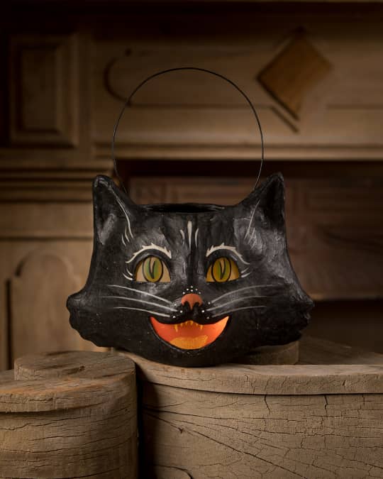 Bethany Lowe Amusing Black Cat Bucket | Neiman Marcus