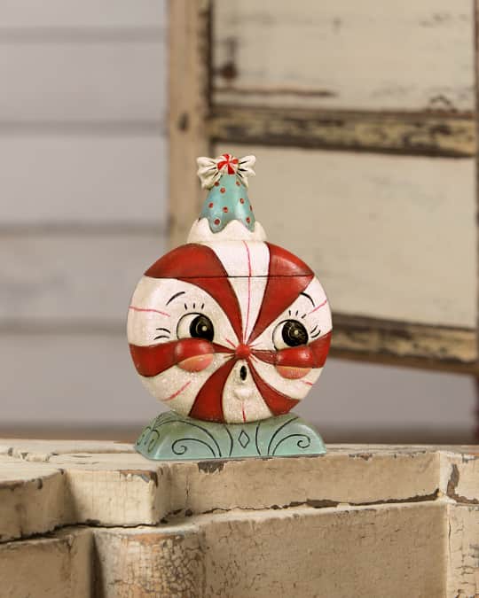 Bethany Lowe Singing Merrymint Candy Box | Neiman Marcus