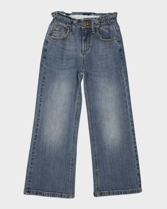 Golden Goose Girl's Journey Medium Stone Wash Stretch Jeans, Size 12 ...