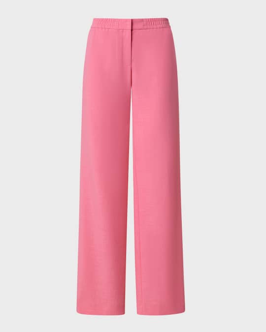 Akris punto Marla Straight-Leg Crepe Pant | Neiman Marcus