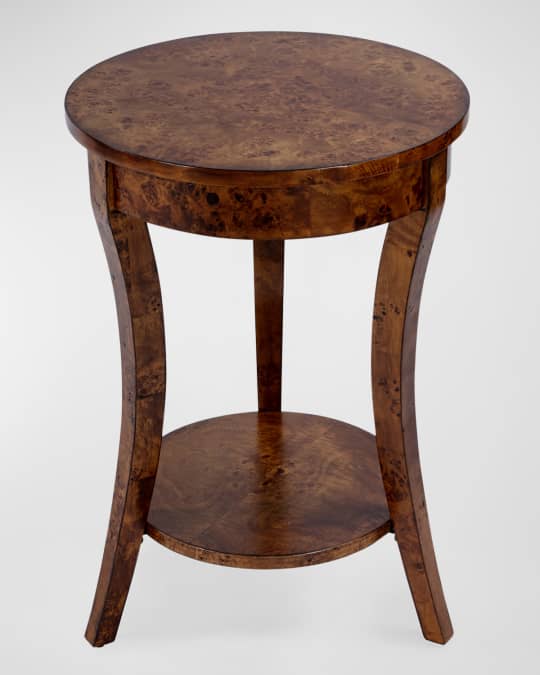 Butler Specialty Co Holden Burlwood Side Table | Neiman Marcus