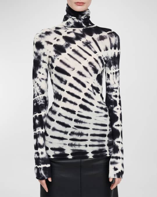 Joseph Turtleneck Tie-Dye Shirt | Neiman Marcus