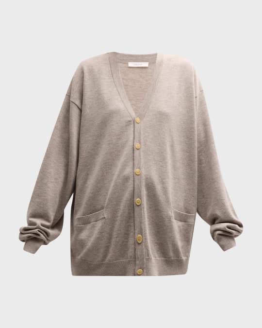 THE ROW Darko Cashmere-Wool Oversized Cardigan | Neiman Marcus