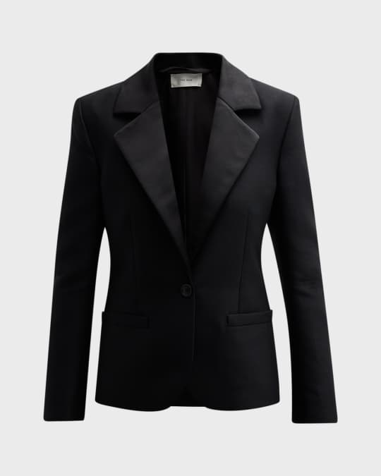 THE ROW Dru Tailored Wool Blazer Jacket | Neiman Marcus