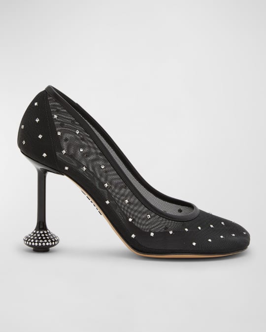 Loewe Toy Crystal Mesh Pumps | Neiman Marcus