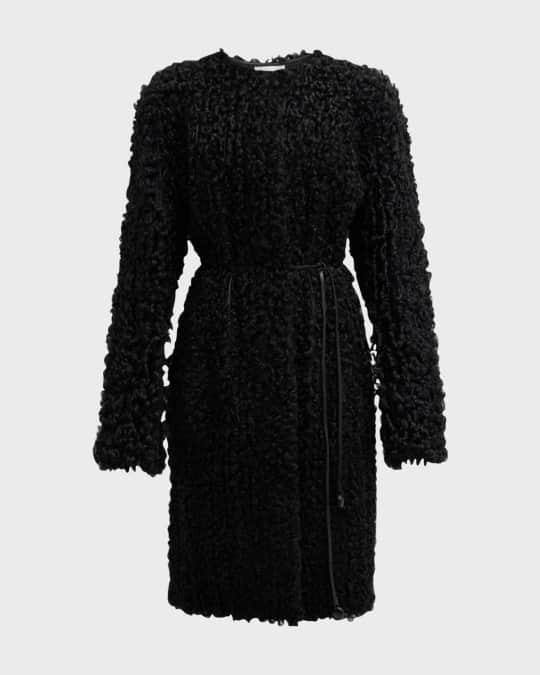 THE ROW Watson Curly Lamb Shearling Coat | Neiman Marcus