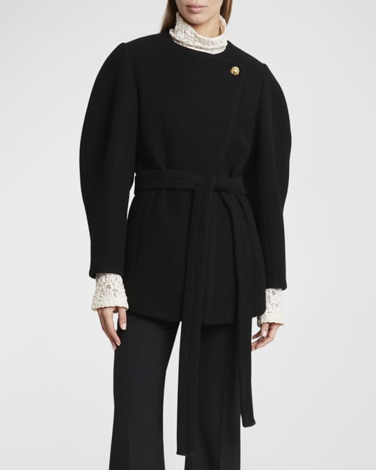 Chloe Iconic Soft Wool Belted Coat | Neiman Marcus