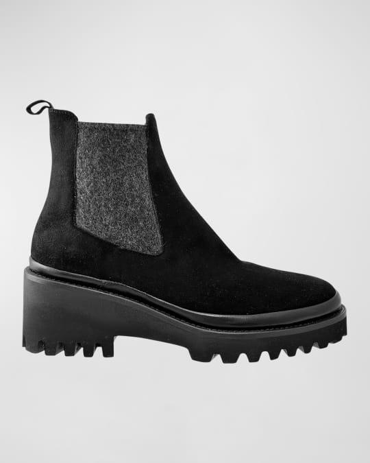 Ron White Emmaline Suede Chelsea Boots | Neiman Marcus