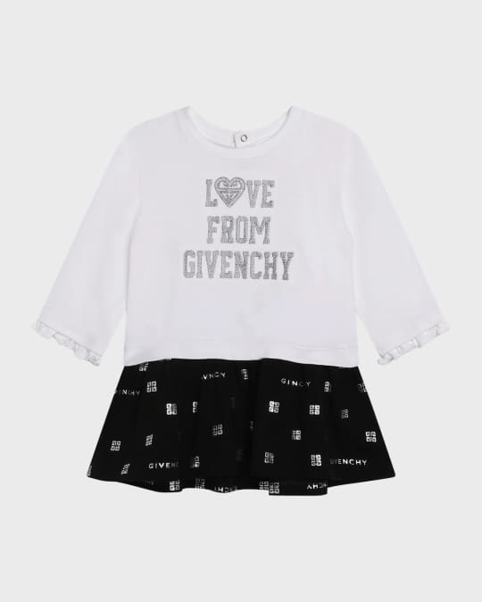 Givenchy Girl's Love From Givenchy Combo Dress, Size 6M-3 | Neiman Marcus